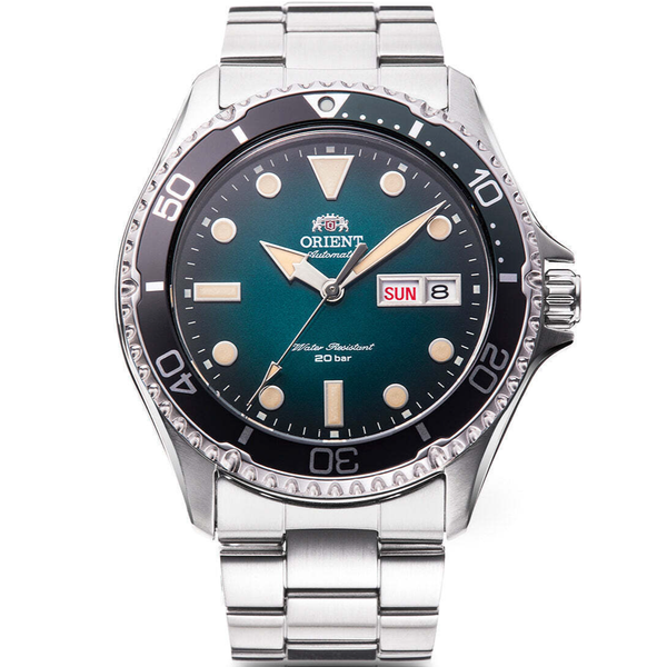 ORIENT RN-AA0811E Sports Diver Mechanical Automatic Watch Blue Green ...