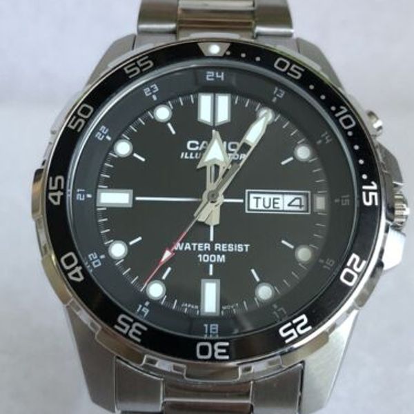 Casio MTD-1079D-1AVEF Black Dial Backlight Watch. | WatchCharts Marketplace