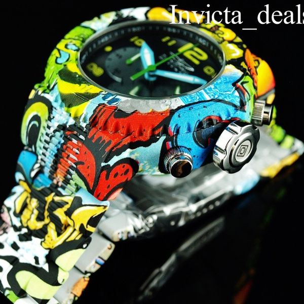 Rare Invicta Men's 52mm GRAND Pro Diver GRAFFITI Chronograph ...