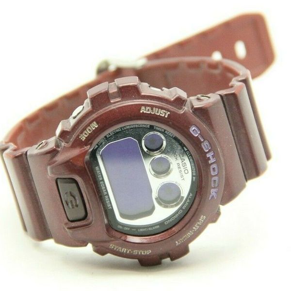 VINTAGE CASIO G SHOCK 1289 DW-6900SB CHRONOGRAPH DIGITAL WATCH ...