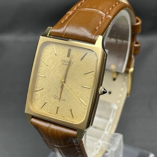 [Excellent] Vintage SEIKO Dolce 7731-5110 Gold Dial Quartz Men's Watch JAPAN | WatchCharts ...