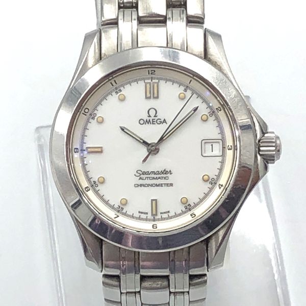 OMEGA Omega Seamaster Automatic Winding Date White Dial SS Watch 2501. ...