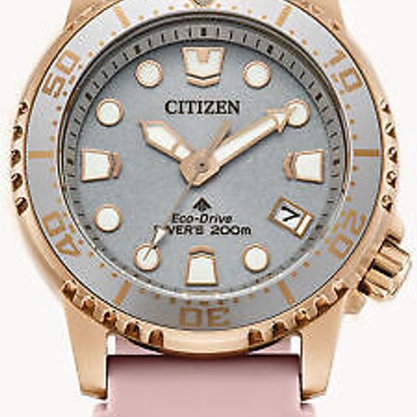 Citizen Women's Promaster Marine Eco-Drive Solar Watch with Rubber Band ...