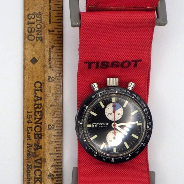 Tissot Sideral Bullhead Chronograph Wristwatch W/ Booklet "For Parts or ...