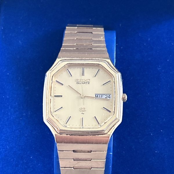 Vintage Men's Seiko SQ 6923 -5030G Gold Tone Day/Date Watch W org box works | WatchCharts ...