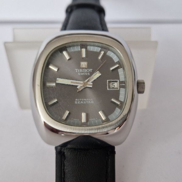 Tissot Autoamtic Seastar Cal 2481 - Grey Dial -Oval Shape -Quick Set ...