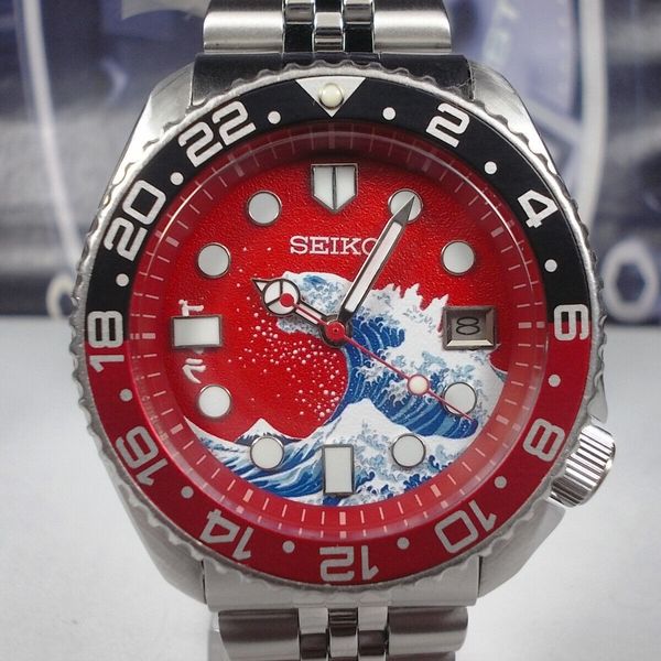 SEIKO 150M SCUBA DATE AUTO MENS WATCH 7002-7000 'RED GODZILLA' (SN ...