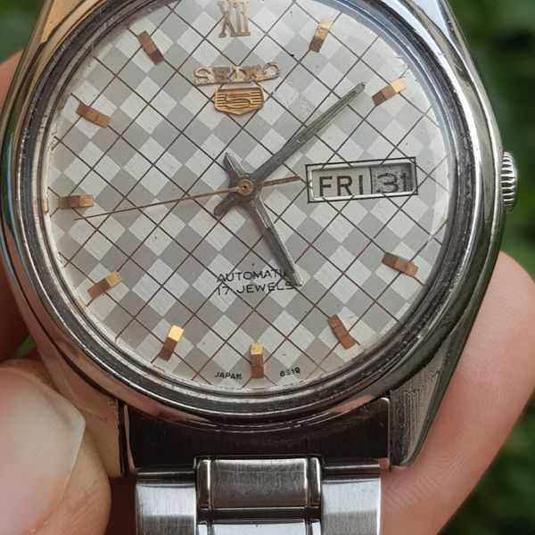 Vintage Seiko 5 Automatic 17 Jewels Gray Dial From Japan Day Date | WatchCharts Marketplace