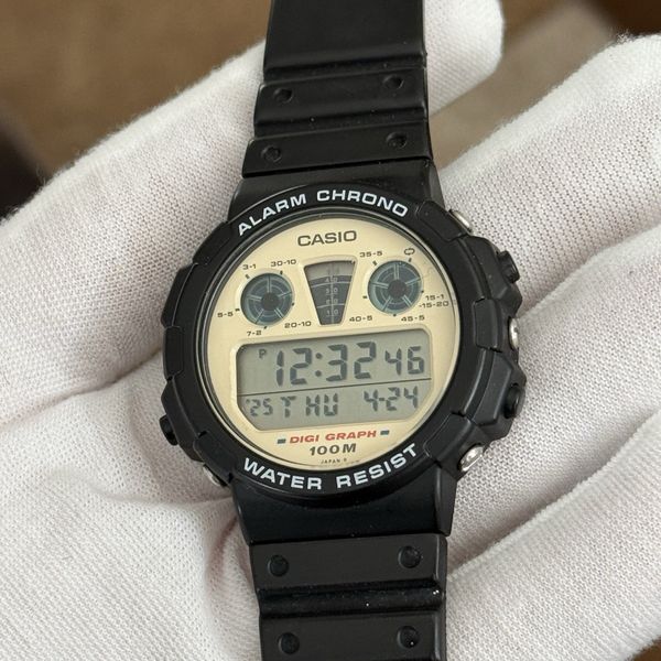 Vintage Casio DGW-30 Digi Graph Menâ s Digital Watch Module 828 ...