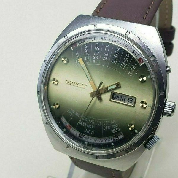 WristWatch Orient College Multi Calendar Automatic 21j Vintage MEN'S ...