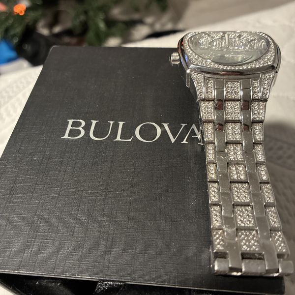 [ NEAR MINT ] Bulova Men's Phantom 582 Swarovski Crystals 40mm Watch ...