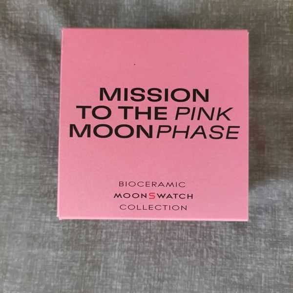 OMEGA Mission To The Pink Moon phase Moon Watch SO33P700 (Brand New ...
