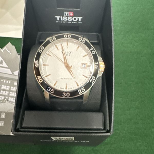 Tissot V8 Swissmatic Watch Black 42mm Bezel in Excellent shape Swiss ...