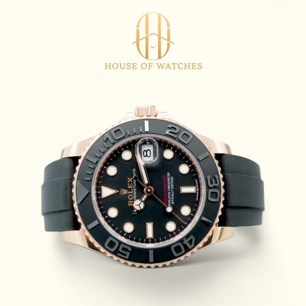 Almost New 2020 NFC Card Rolex Yacht Master 37 Black Oysterflex 268655 ...