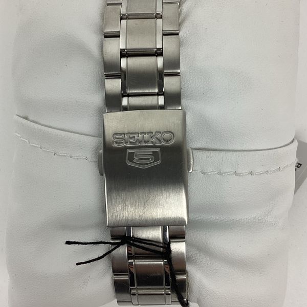 SEIKO 5 Men's SNKL41 Automatic 21 Jewels White Dial Stainless Steel ...