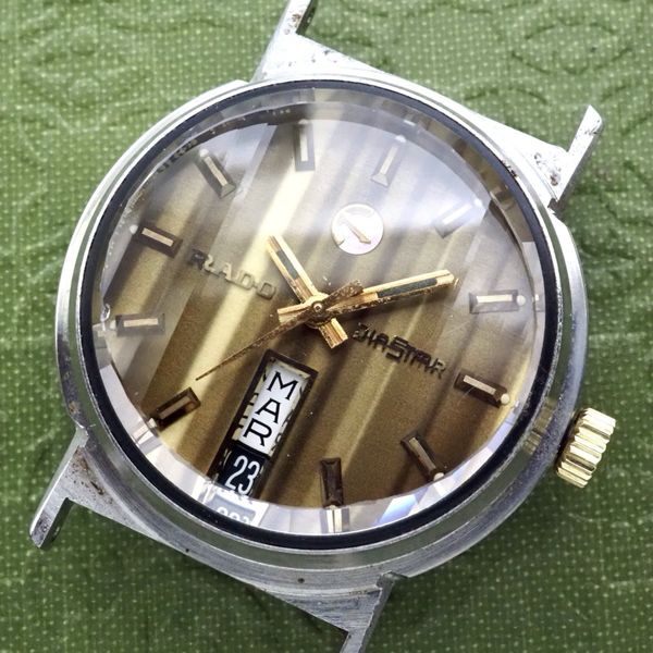 PARTS: VINTAGE RADO DIA-STAR AUTOMATIC DAY -DATE WATCH 636.0013.3 ...