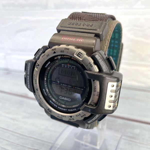 CASIO PRO TREK PRT-40 Bird Life Digital Watch RARE From Japan BNB ...