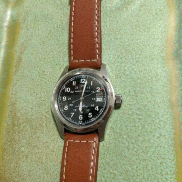 Hamilton H70455533 Khaki Field Wrist Watch, 38mm | WatchCharts Marketplace