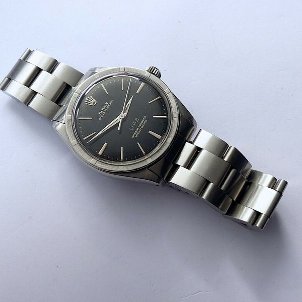 ROLEX OYSTER PERPETUAL 1007 VINTAGE 1962 RARE DOUBLE SIGNED LINZ GILT ...