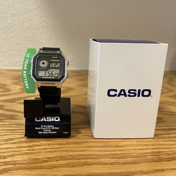 New authentic silver Casio "Royale" watch AE-1200WH | WatchCharts ...