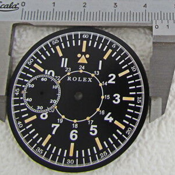 Rolex Laco Aviator Military Style WWII Dial Watch-face for Vintage ...