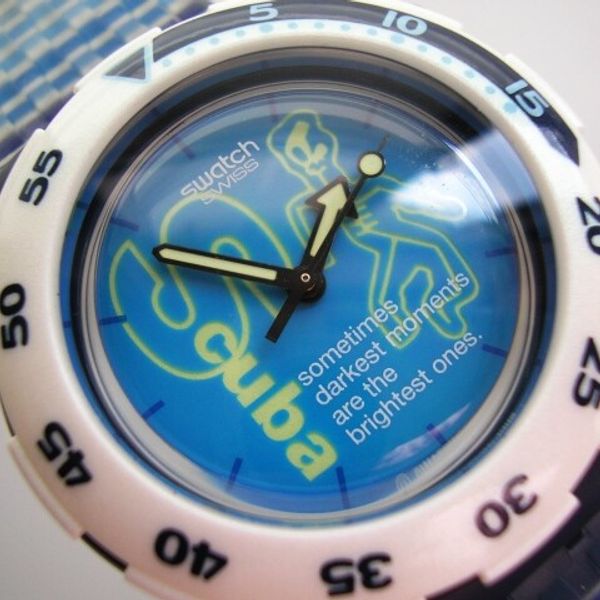 SWATCH SCUBA-LOOMI SKELET EAU - NEW ITEM - WITH LIGHT - | WatchCharts ...