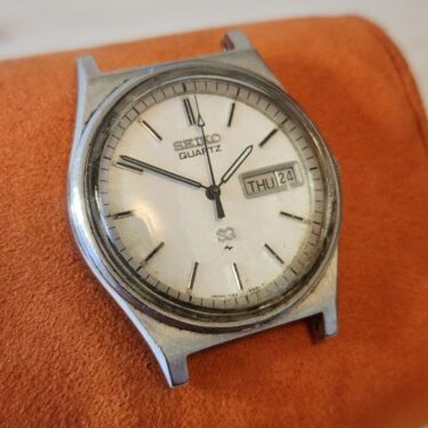 Vintage Seiko 7123 Quartz Watch With White Dial | WatchCharts Marketplace