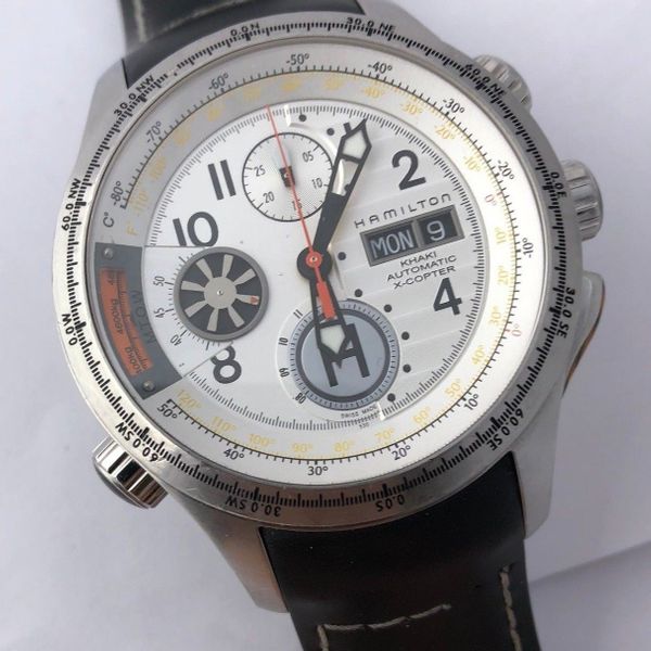 HAMILTON Khaki Aviation X-Copter H76656353 Automatic Chronograph ...