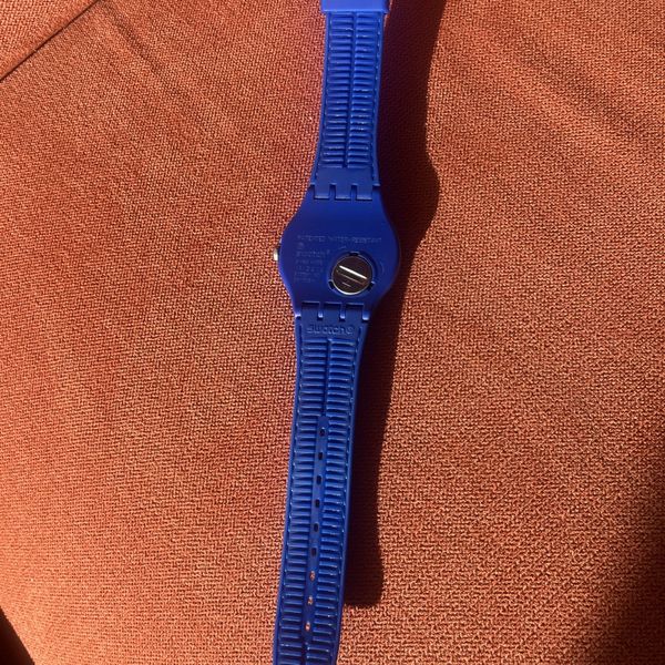 Cobalt Blue Disco Swatch Watch | WatchCharts Marketplace