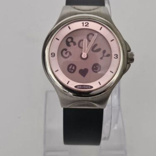 Rare Fossil An-tics "Groovy, Peace" Digital Analog Watch New Battery ...