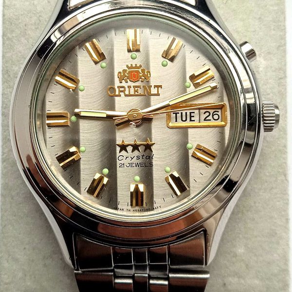 Orient 21 jewels automatic Three Star Day Date Watch | WatchCharts Marketplace