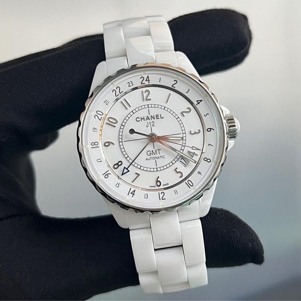 Chanel J12 GMT 38mm Automatic High tech White ceramic | WatchCharts ...