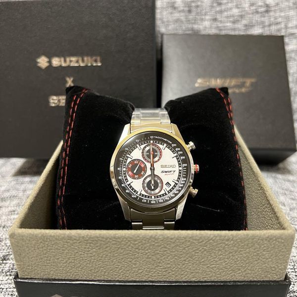 Suzuki Swift Sport x Seiko Chronograph Watch Silver Limited edition of ...