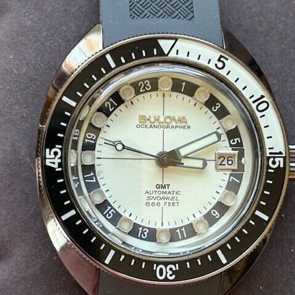 Bulova Oceanographer Devil Diver 666 Snorkel Automatic watch ...