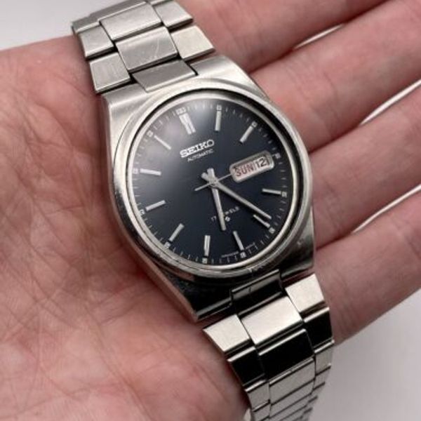 Seiko 6309-9009 w/ Integrated Bracelet & Navy Blue Dial | WatchCharts ...