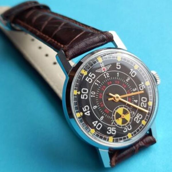 Vintage Watch USSR Pilot Aviation Pobeda Soviet Military Watch Zim ...