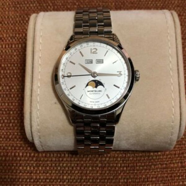 Montblanc Heritage Automatic Watch Calendar Day Date Month Moonphase ...