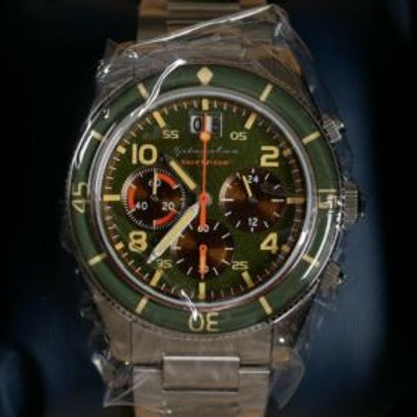 Spinnaker Fleuss Chronograph SP-5058-22 (Green Dial) Watch w/Box ...
