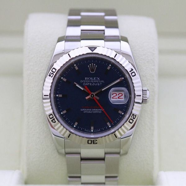 FSOT: Rolex Datejust - Turn-O-Graph - Blue Dial - 116264 - 36mm - Z ...