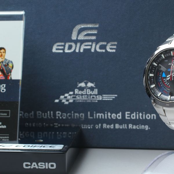 F1 Racing [Exc+5 w/Box] Casio Edifice Red Blue EQW-A1000RB Solar Men's ...