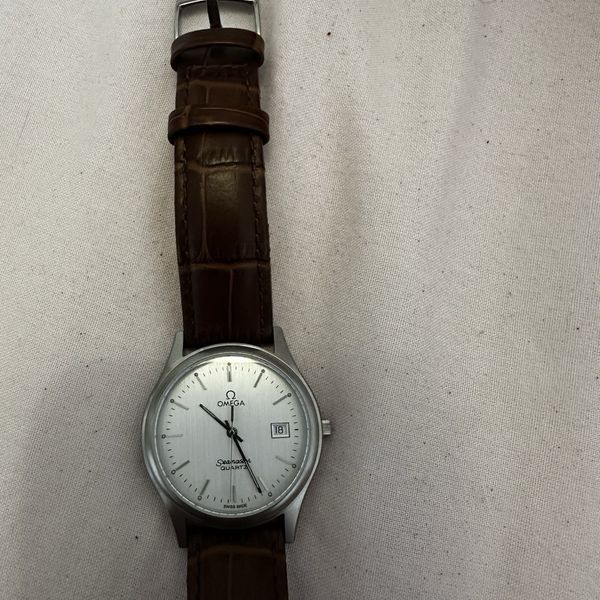 OMEGA Seamaster 1425 Men's Quartz Watch Vintage Swiss Made, Silver Dial ...