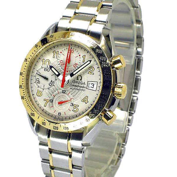 Omega (OMEGA) ★ Speedmaster Date SS/K18YG Automa Silver dial 3313.33 ...