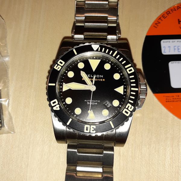 Helson Shark Diver 42 mm For Sale | WatchCharts Marketplace