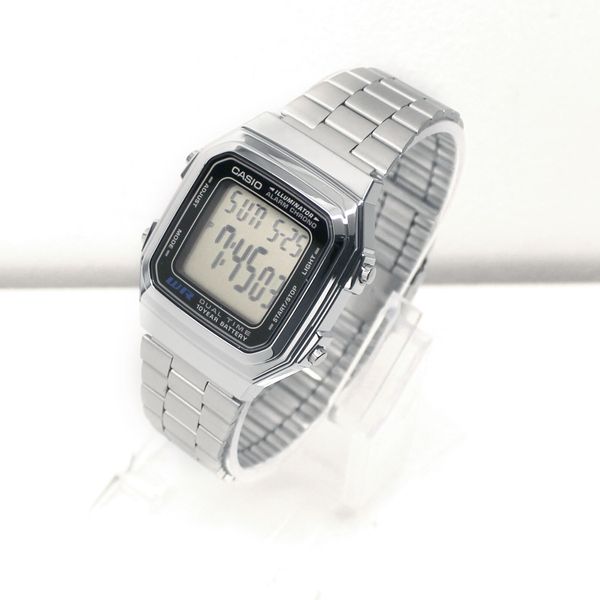 Genuine Casio A178WA-1AJH Silver Digital Watch: JDM from Japan, Boxed ...