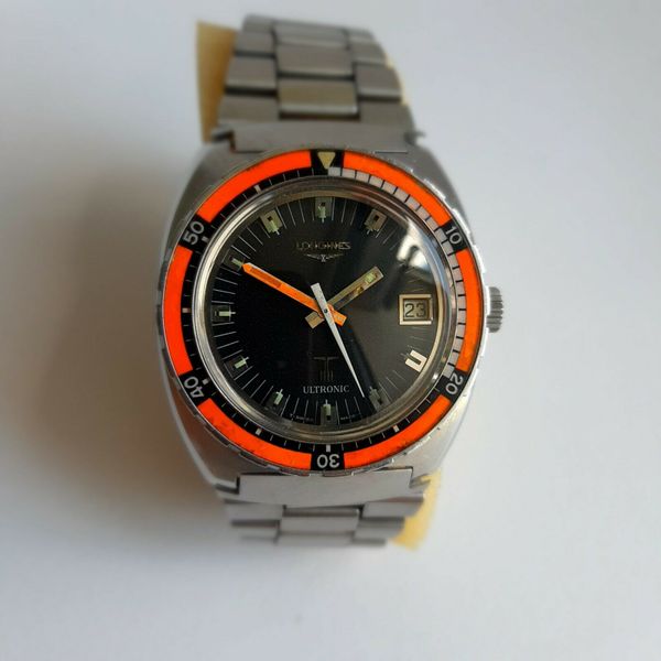 41mm Longines Ultronic Diver stainless st. watch ref.8484/3 cal.6312 ...