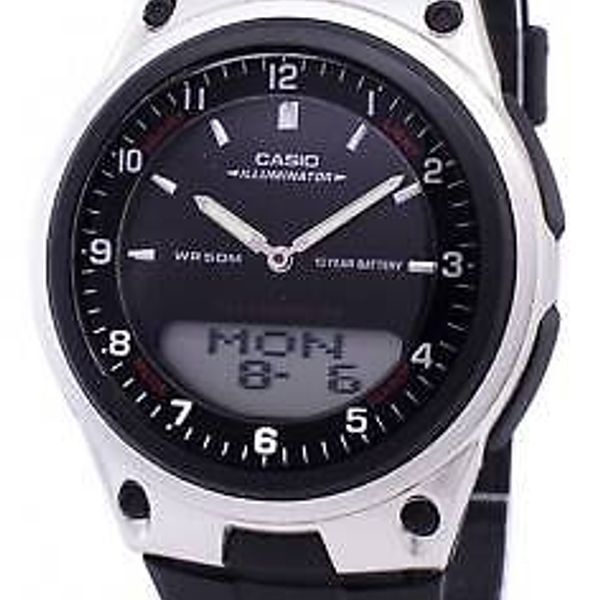 Casio Analog Digital Telememo Illuminator AW-80-1AVDF AW-80-1AV Men's ...