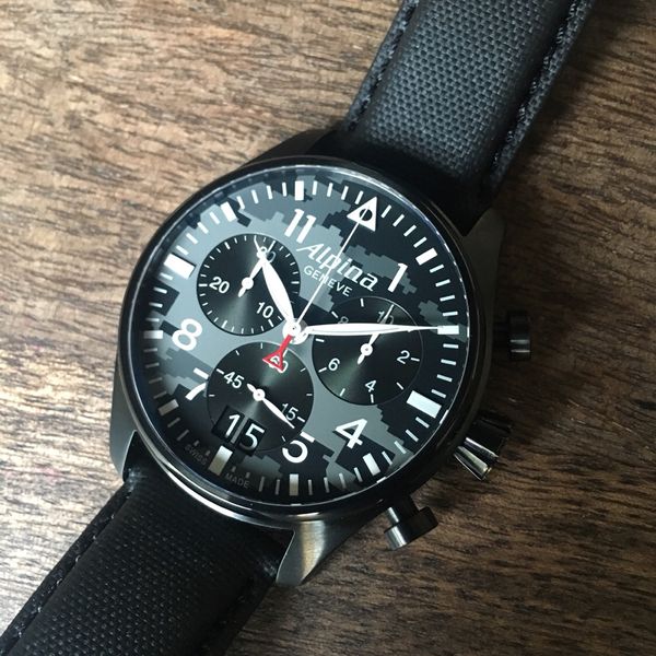FS: Alpina Startimer Chrono - PVD w/digital camo dial - BNIB ...