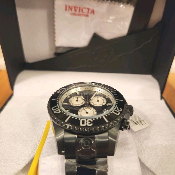 New INVICTA Pro Diver Men Black Wristwatch - (26852) - Box Included ...