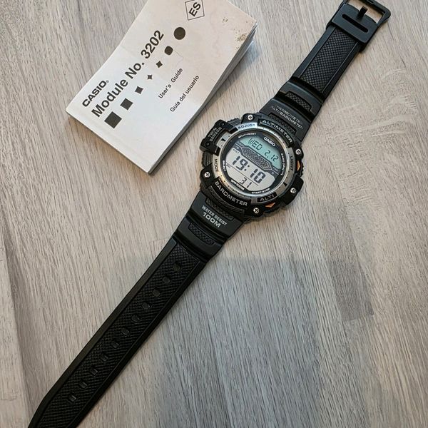 Casio Watch SGW-300H Altimeter Barometer World Time Illuminator 3202 ...