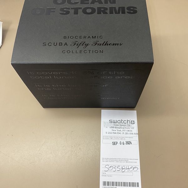 Swatch x Blancpain Fifty Fathoms Ocean of Storms 100% Authentic With ...